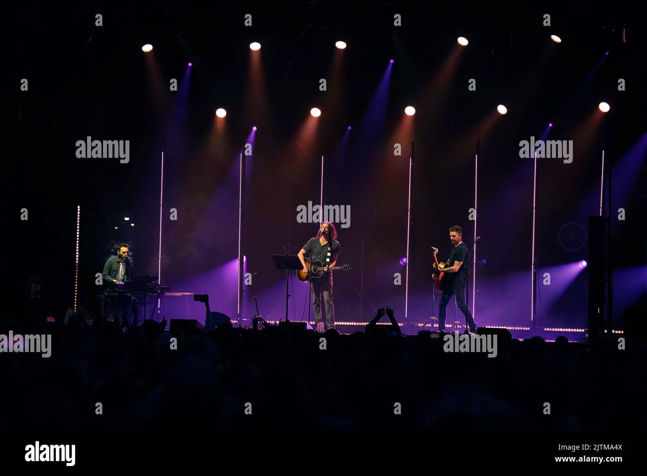 Snow Patrol performing at Bangor Marina to celebrate frontman Gary ...