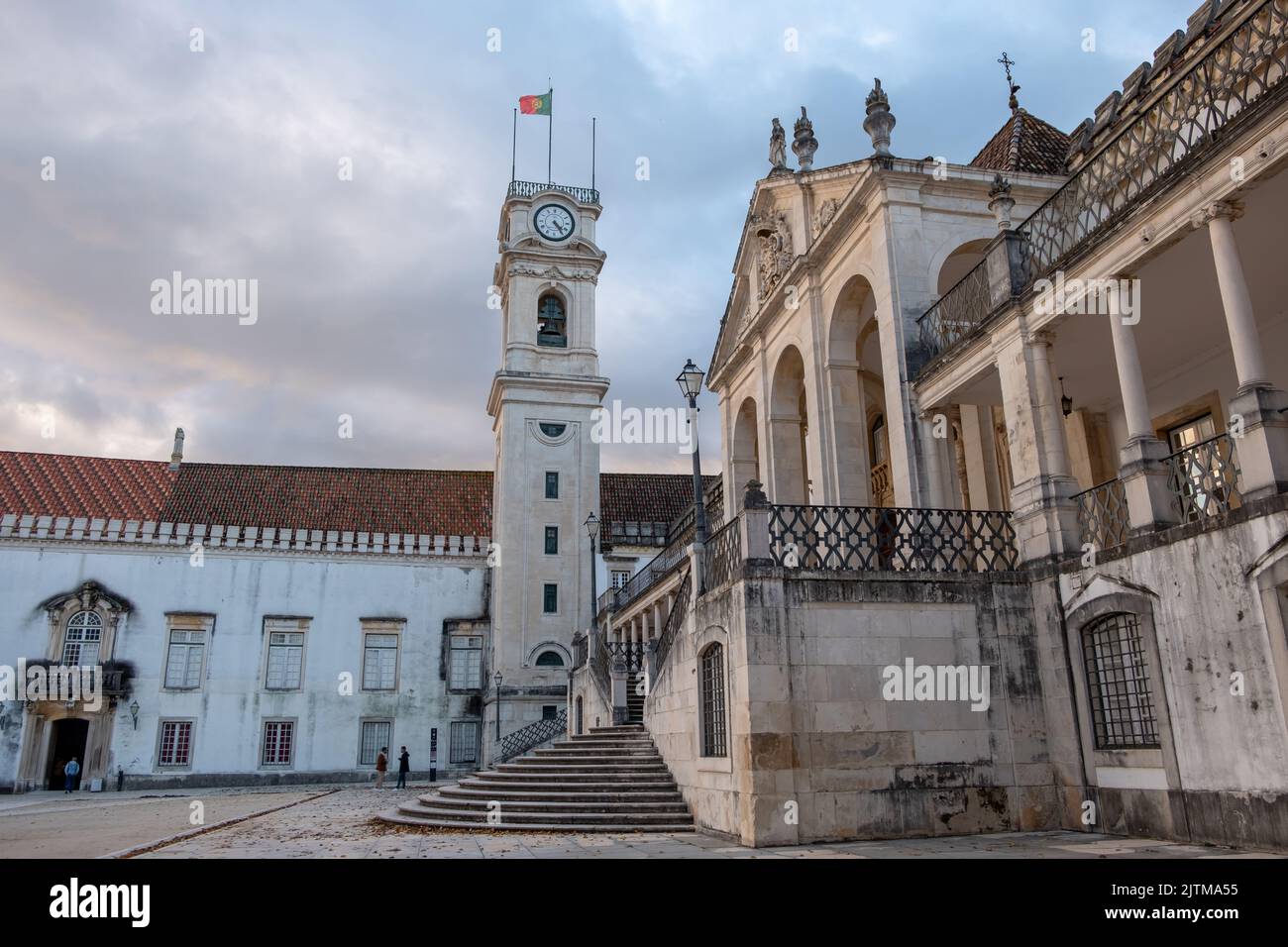The Clock Tower in the Campus of the University of Coimbra. Coimbra ...