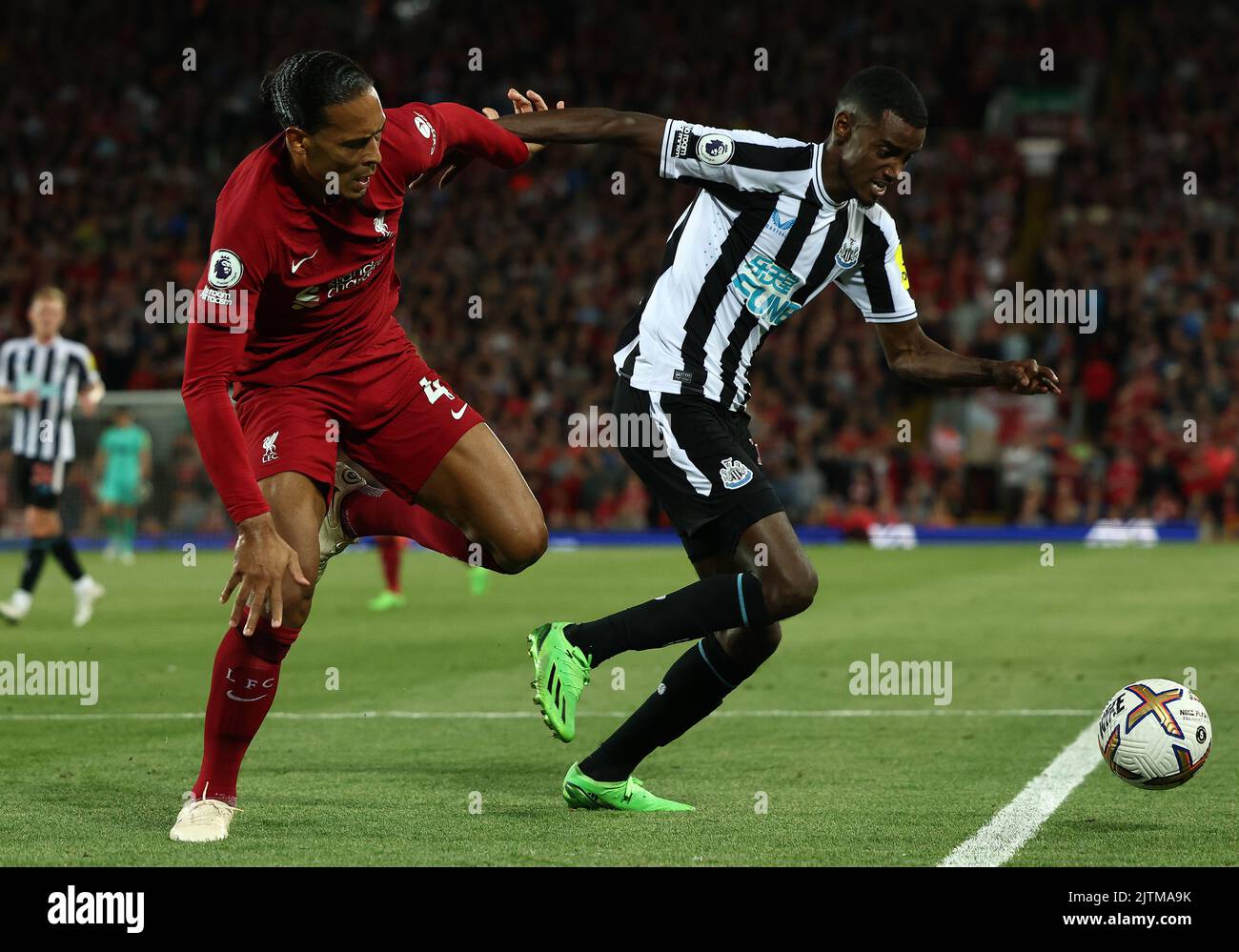 Liverpool, England, 31st August 2022. Virgil van Dijk of Liverpool (L ...