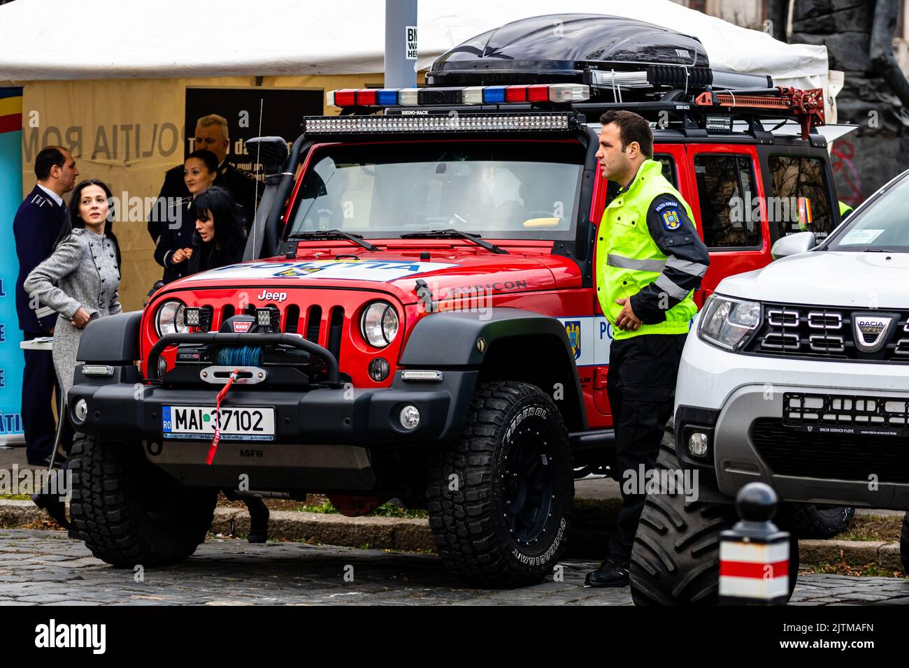 Romanian Police (Politia Romana) car show in Bucharest, Romania, 2022 ...