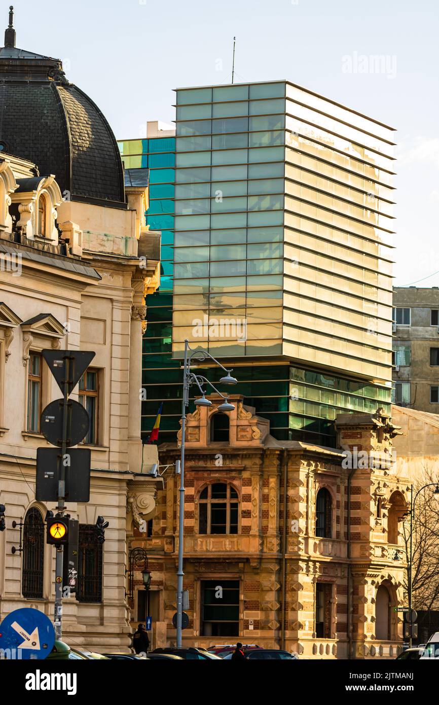 Modern architecture in Bucharest city, Romania, 2022 Stock Photo - Alamy