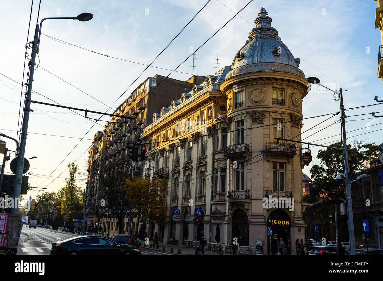 Historic building architecture in Bucharest, Romania, 2022 Stock Photo ...