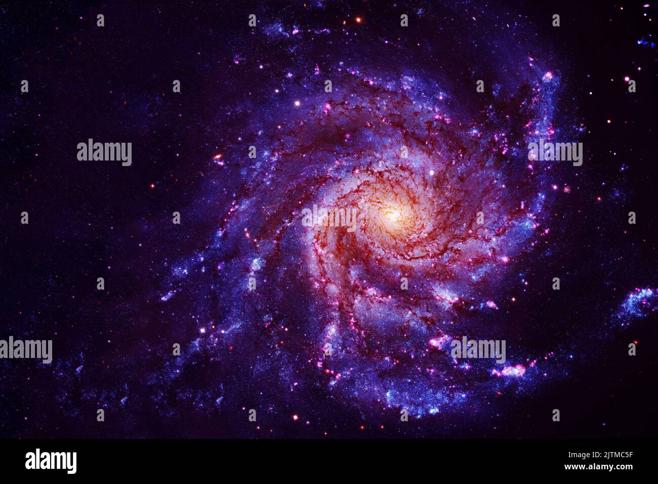 Beautiful pink space nebula. Elements of this image furnished by NASA ...