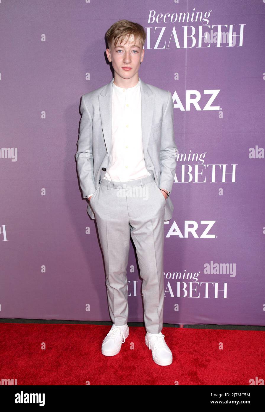 Oliver Zetterstrom attending the 'Becoming Elizabeth' New York Premiere ...