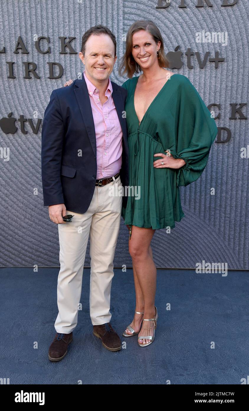 Jason Bayle and Mary Bayle arriving to Apple's "Black Bird" series ...
