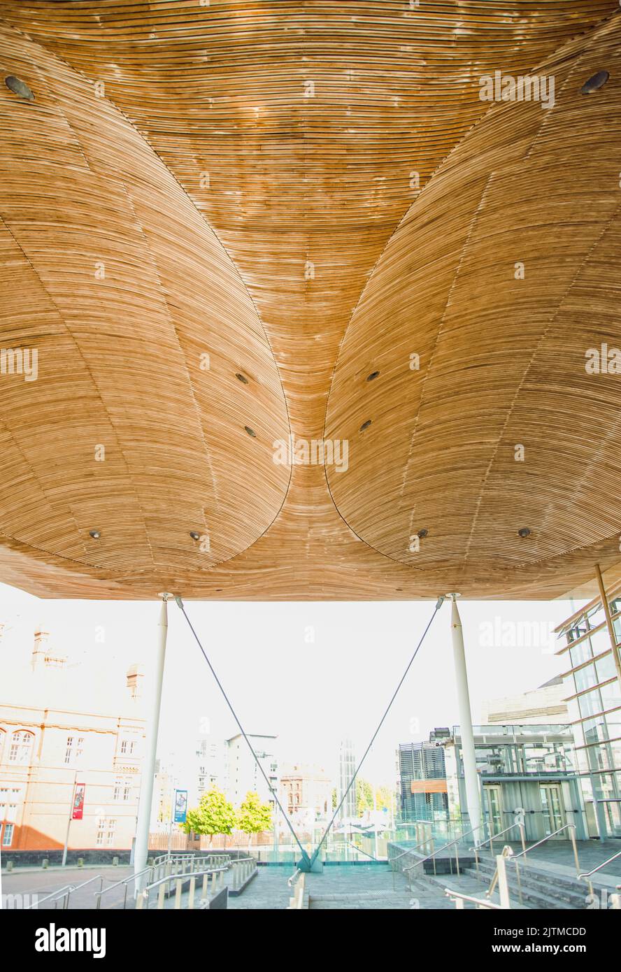 The Senedd in Cardiff Bay, Shot on August 12th 2022 Stock Photo - Alamy