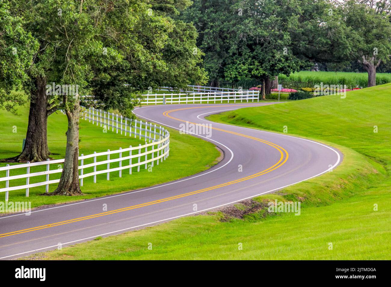 Backroads s curve hi-res stock photography and images - Alamy