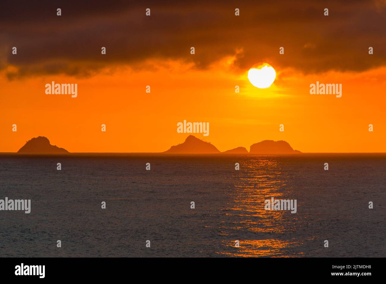 sunset at arpoador beach in Rio de Janeiro Brazil Stock Photo - Alamy