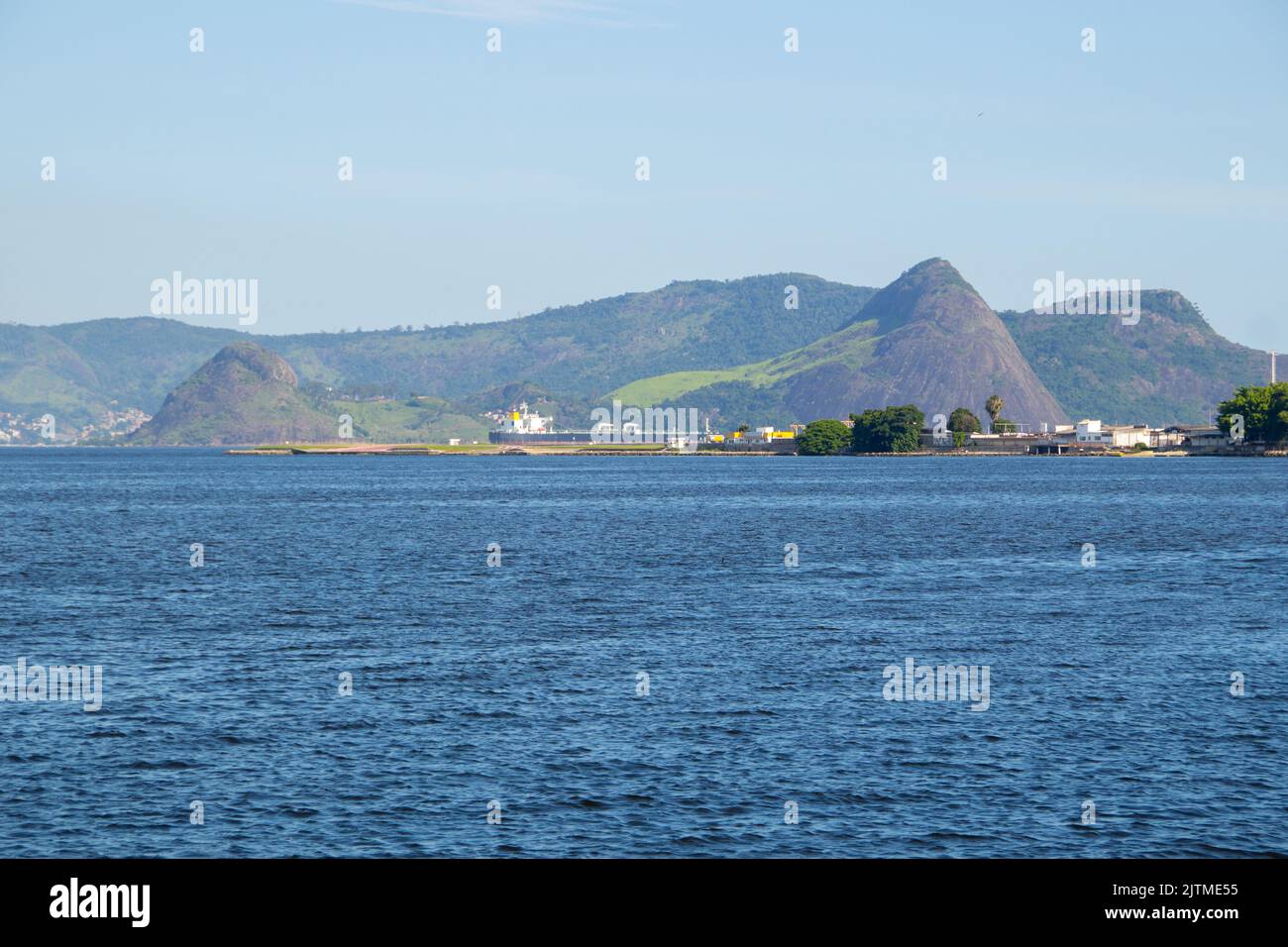 Guanabara Bay seen from the Olympic Boulevard in the center of Rio de ...