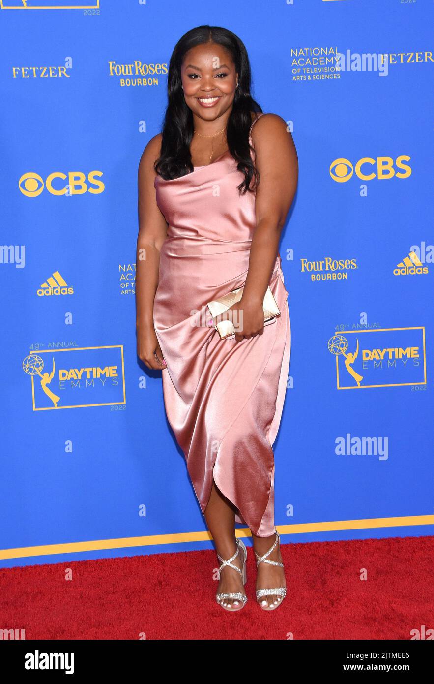 Domonique Burroughs arriving at the 49th Annual Daytime Emmy Awards ...