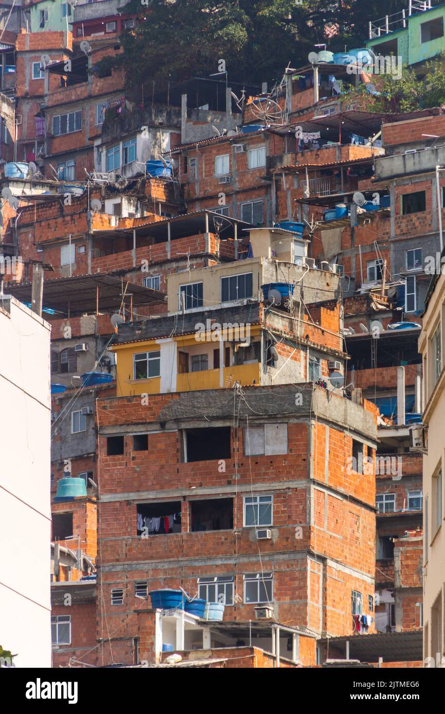 houses of the peacock hill in copacabana in rio de janeiro Brazil Stock ...