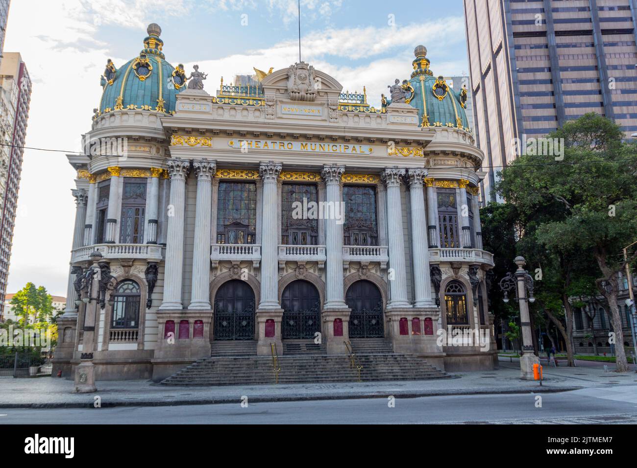 municipal theater of rio de janeiro Brazil Stock Photo - Alamy