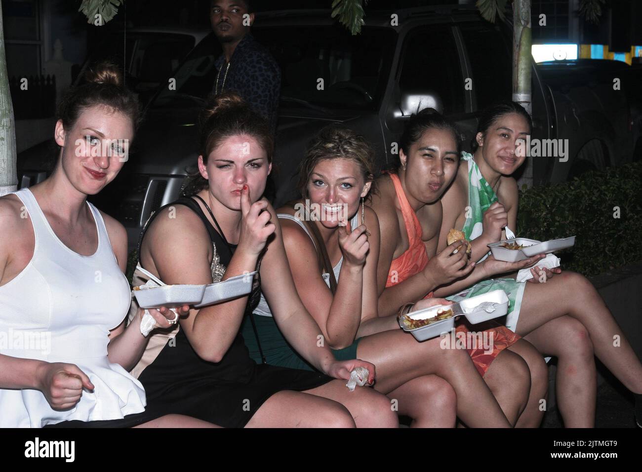 New years eve celebration in st lawrence gap barbados hi-res stock ...