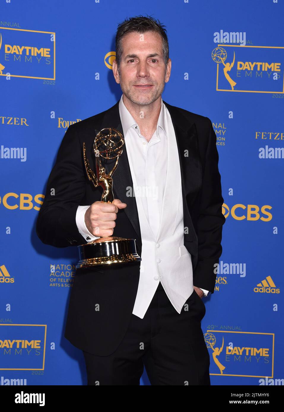 Frank Valentini in the pressroom at the 49th Annual Daytime Emmy Awards ...
