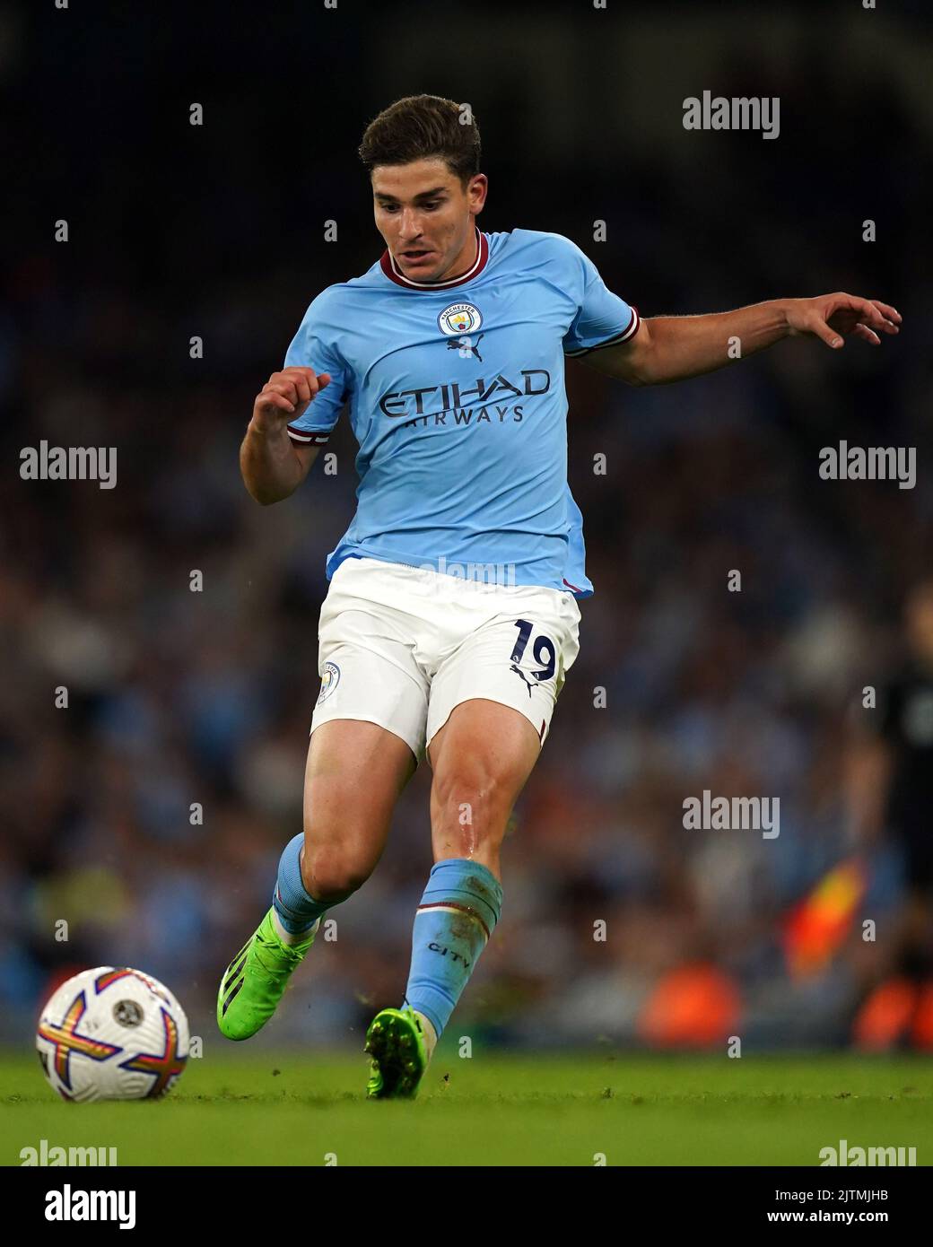 Manchester City's Julian Alvarez during the Premier League match at the ...
