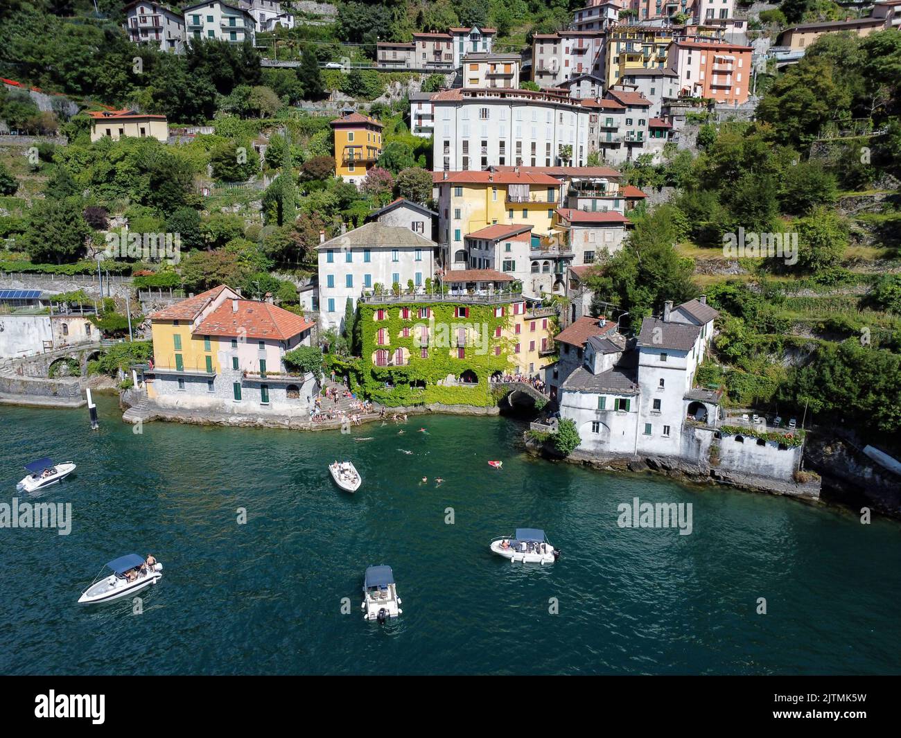 View of the village of Nesso on Lake Como Stock Photo - Alamy