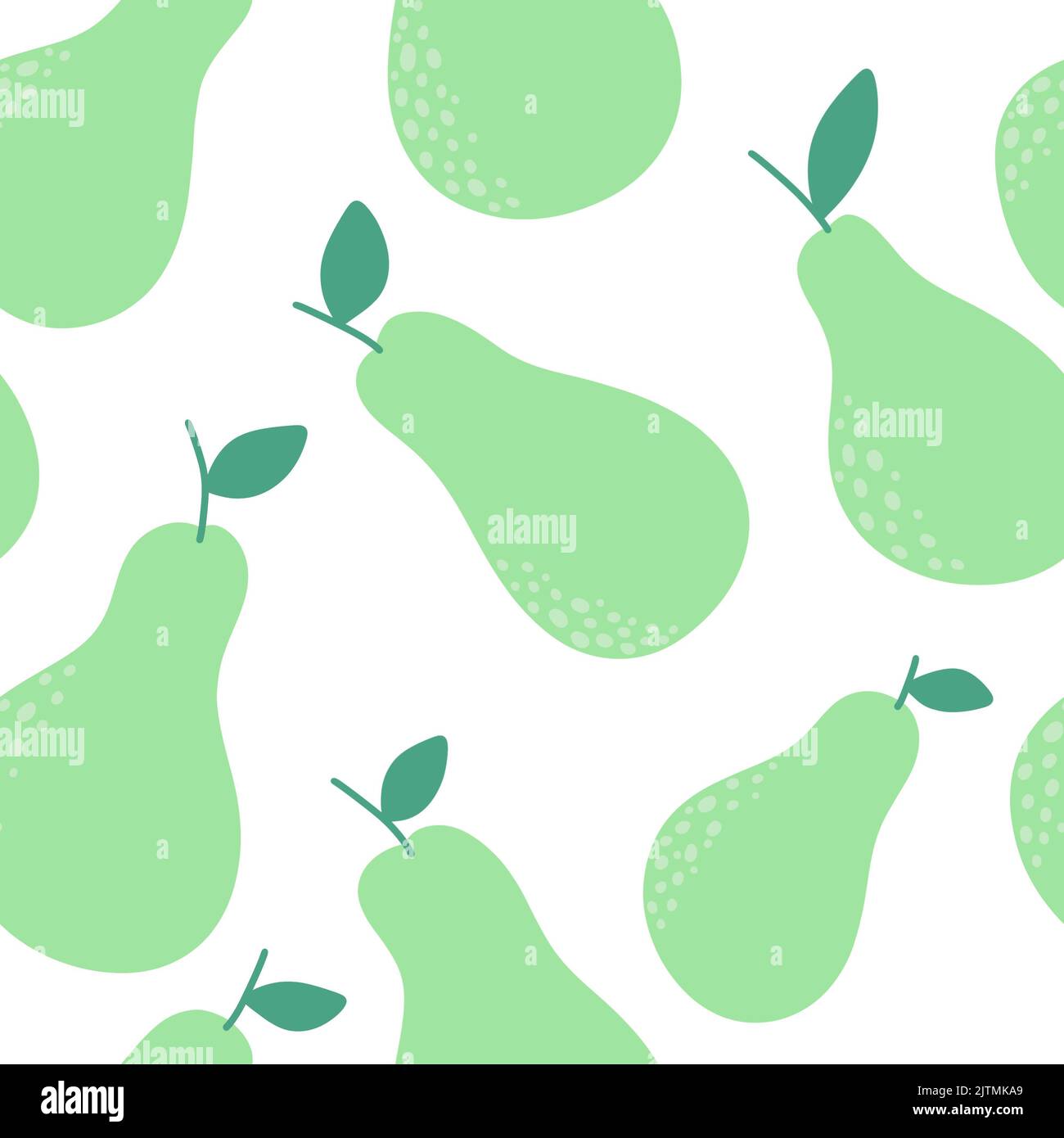 Autumn harvest seamless cartoon doodle pears pattern for wrapping paper ...