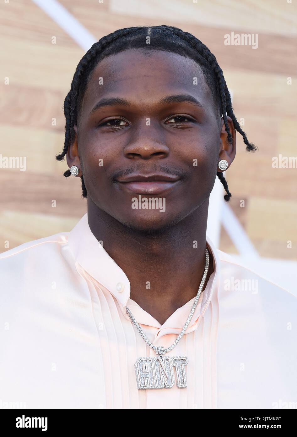 Anthony Edwards arriving at Netflix's 'Hustle' Los Angeles premiere ...