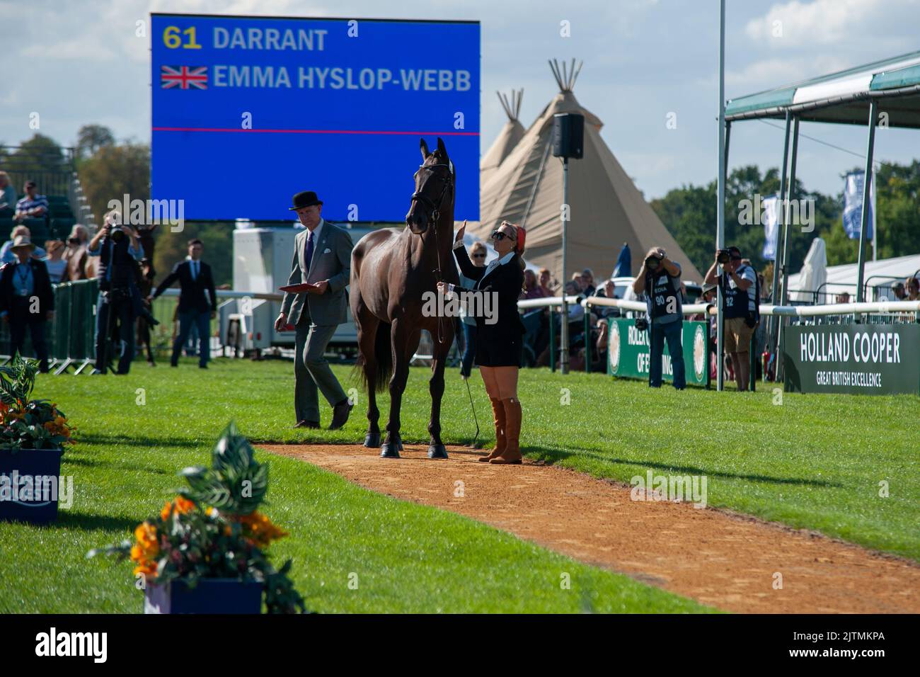 Stamford, UK. 31st Aug, 2022. Emma Hyslop-Webb and Darrant representing ...