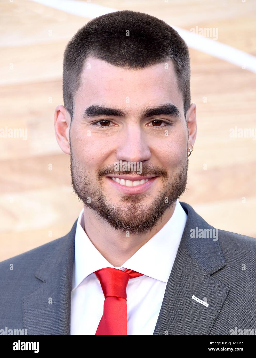 Juancho Hernangomez arriving at Netflix's 'Hustle' Los Angeles premiere ...
