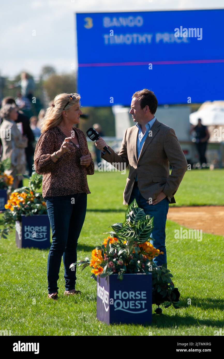 Stamford, UK. 31st Aug, 2022. Nick Luck & Kristin Cook presenting for ...