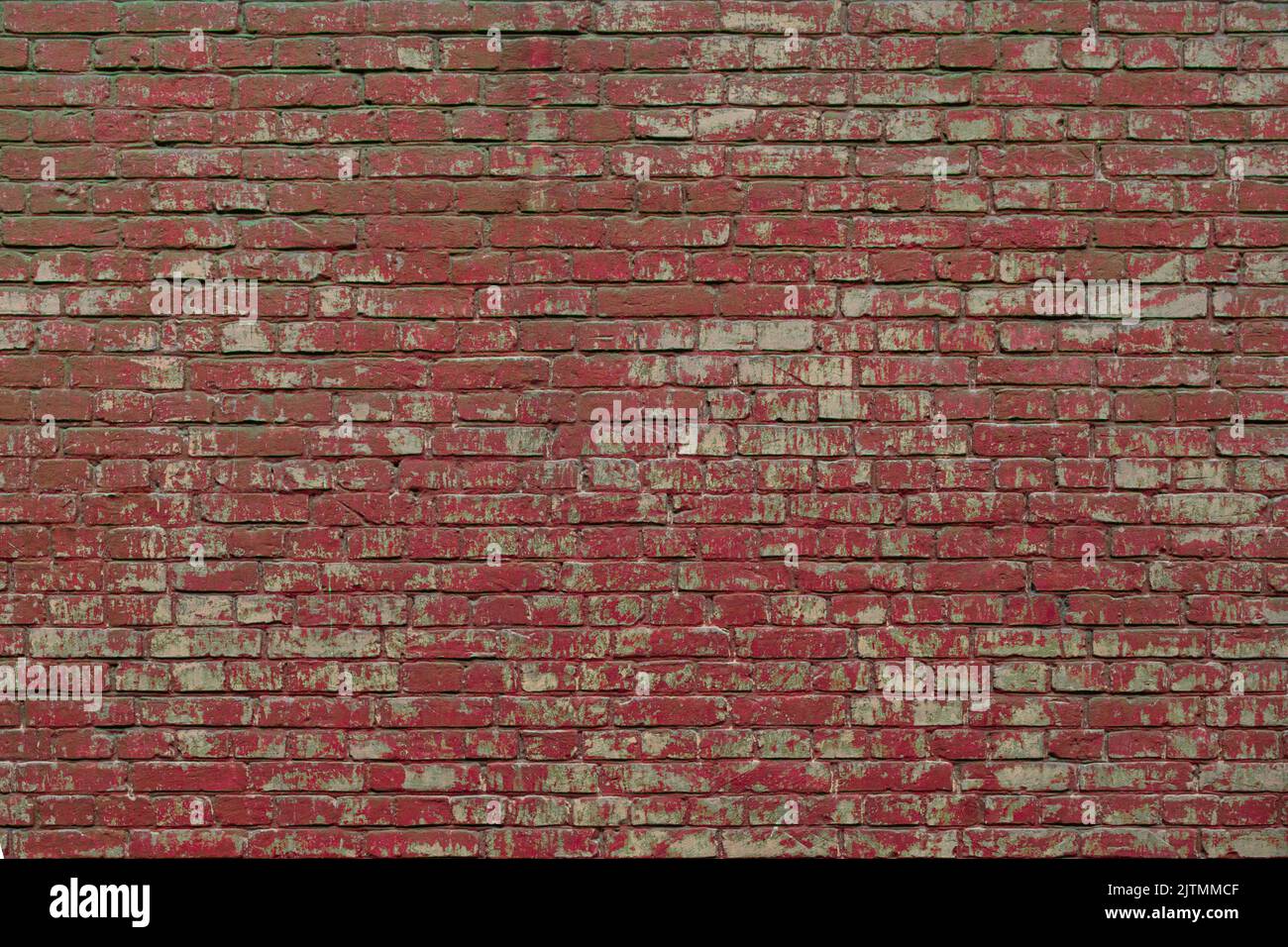 Red painted grunge brick wall texture background Stock Photo - Alamy