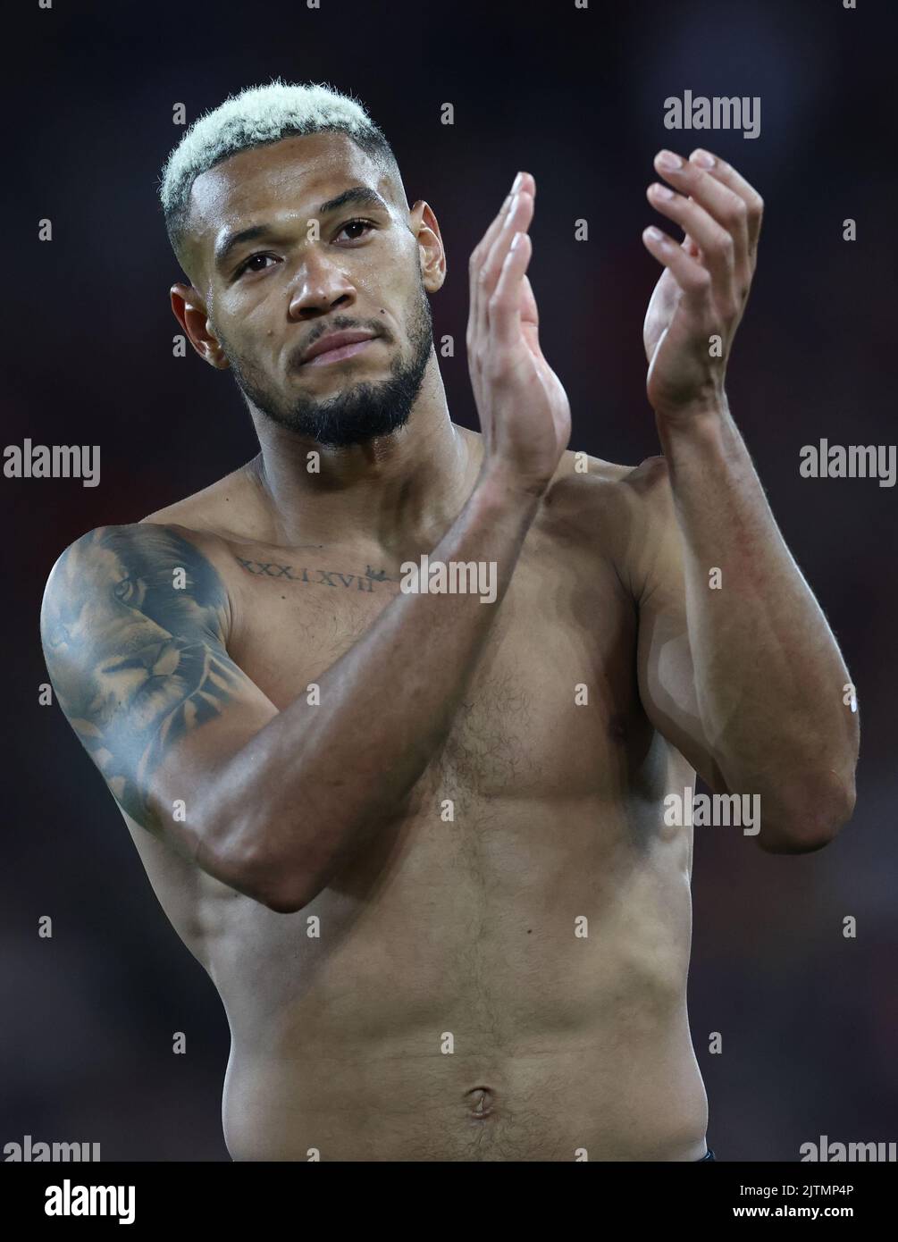 Liverpool, England, 31st August 2022. Joelinton of Newcastle United ...
