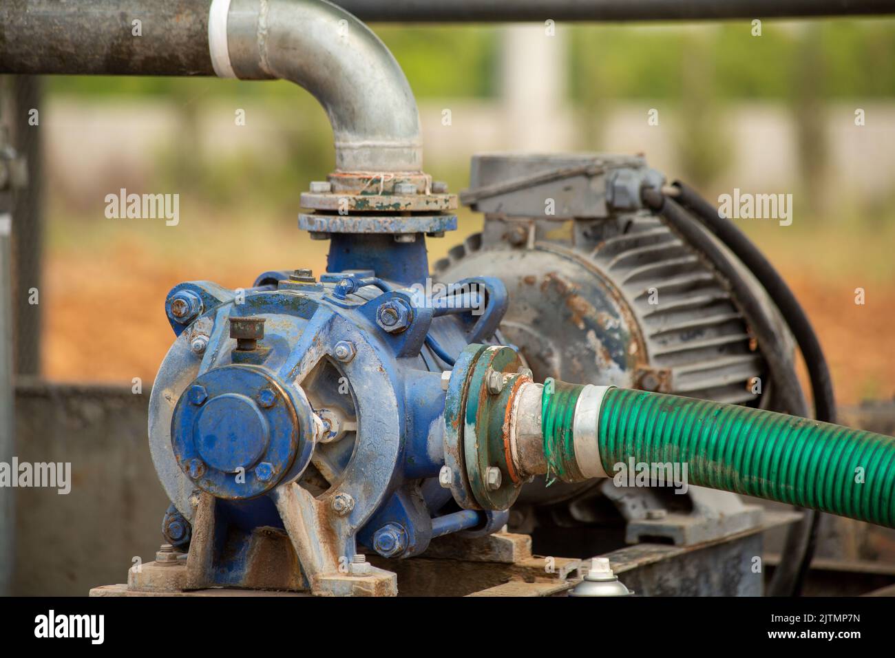 A water circulation engine. Old engine Stock Photo - Alamy