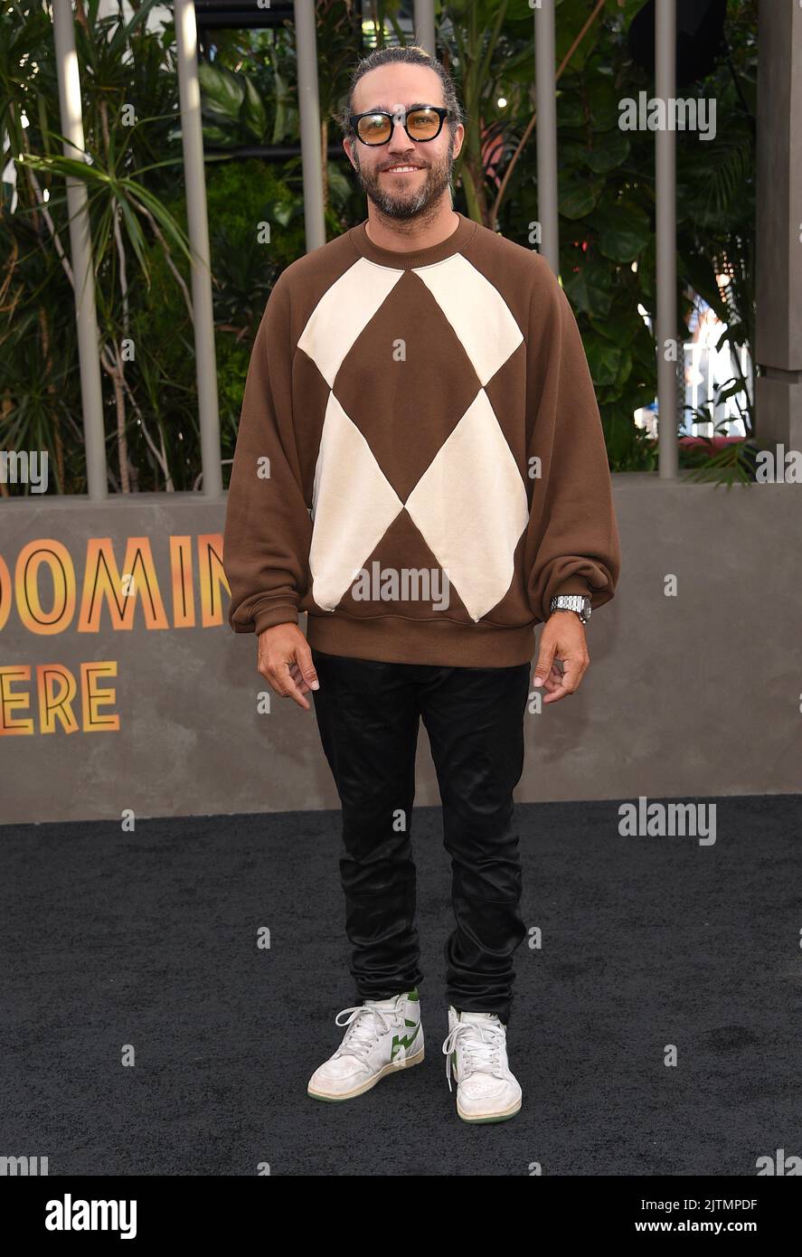 Pete Wentz arriving to 'Jurassic World Dominion' world premiere at the ...