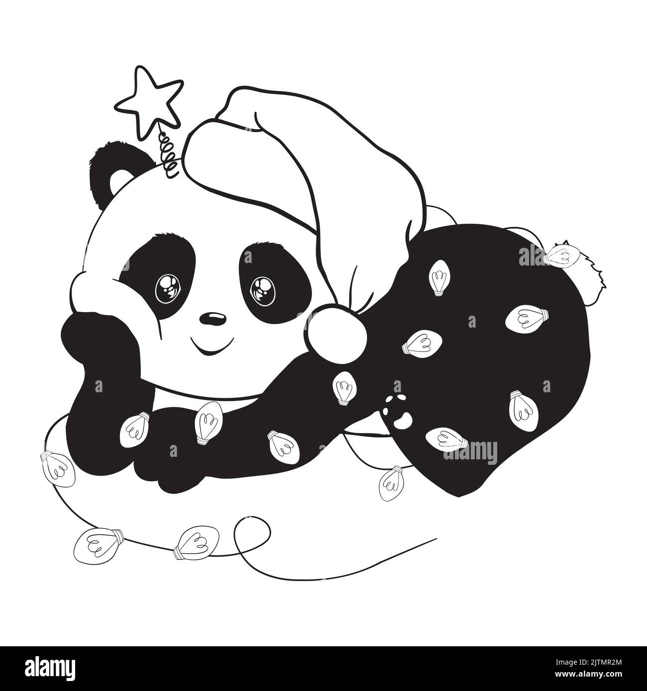 Cute panda sketch. Simple panda bear icon or logo design. Black and ...
