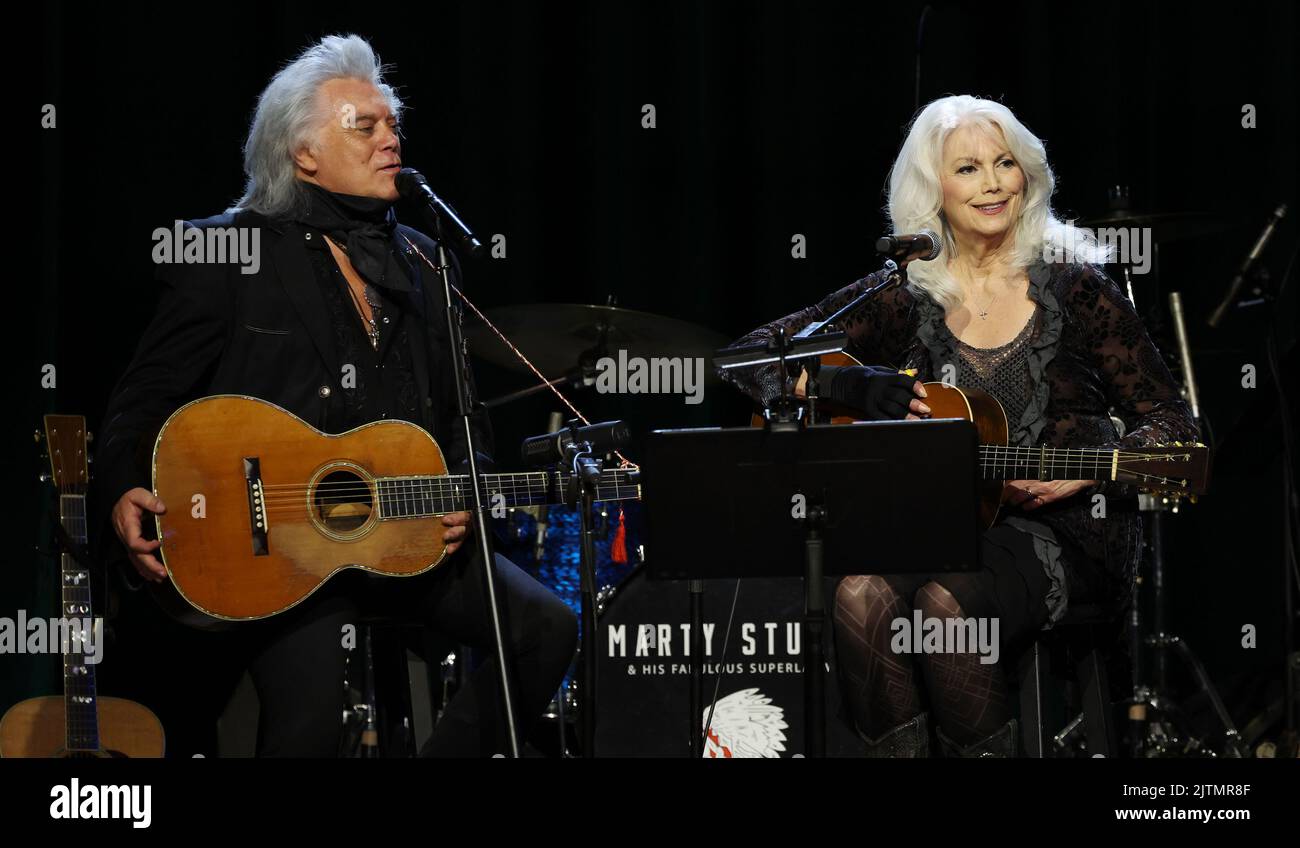 Emmylou Harris and Marty Stuart at the Marty Stuart Late Night Jam held ...