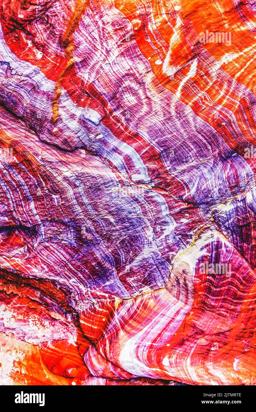 Red Rock Abstract Petra Jordan Built by Nabataens in 200 BC to 400 AD ...