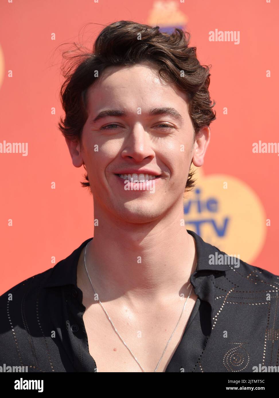 Tom Blyth arriving to the 2022 MTV Movie & TV Awards at Barker Hanger ...