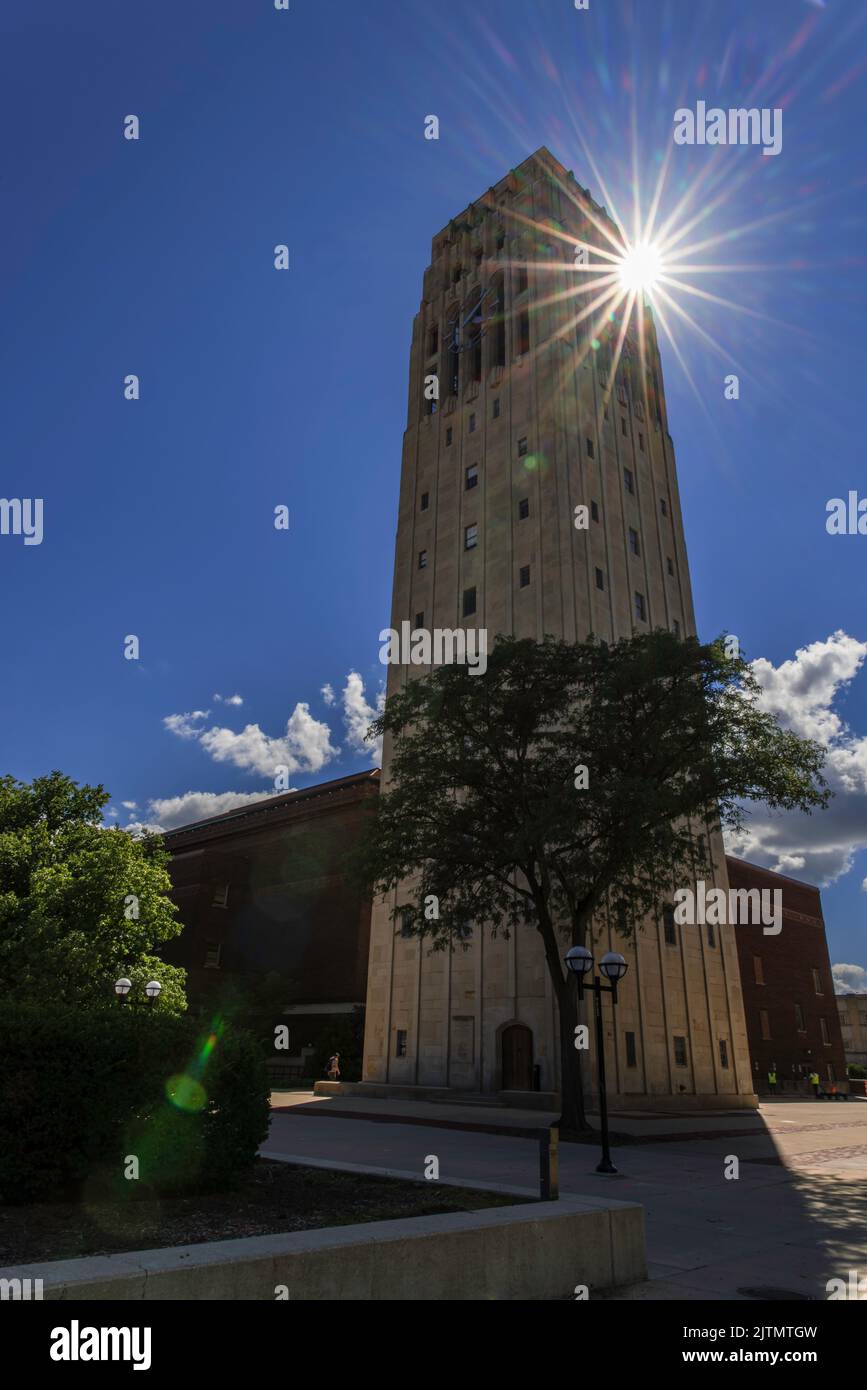 University of michigan burton memorial bell tower hi-res stock ...
