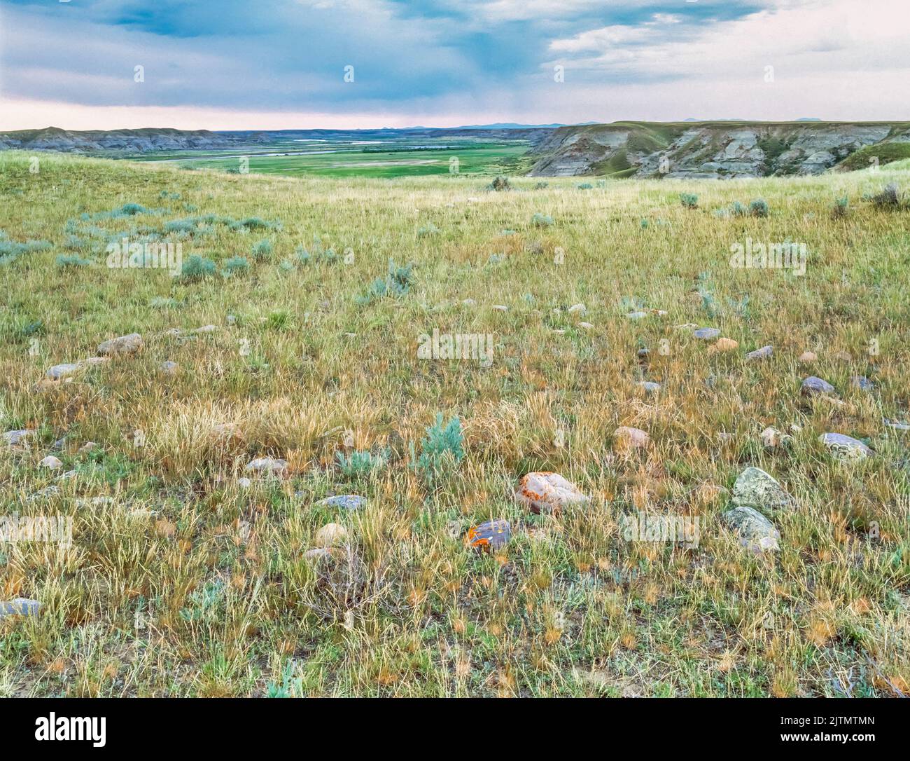 tipi ring above the milk river near havre, montana Stock Photo - Alamy