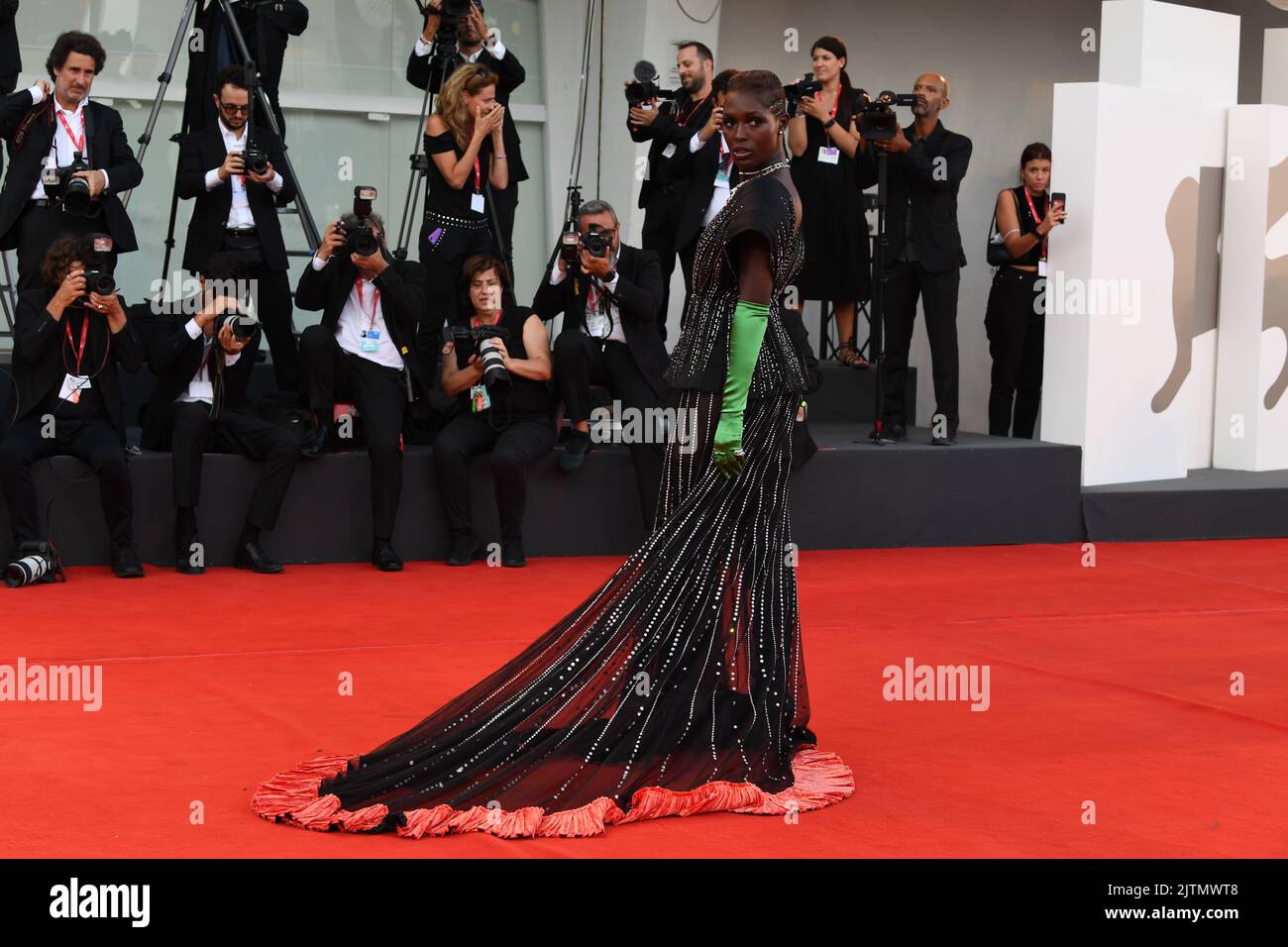 Venice, Italy. August 31, 2022, Jodie Turner-Smith attends the "White ...