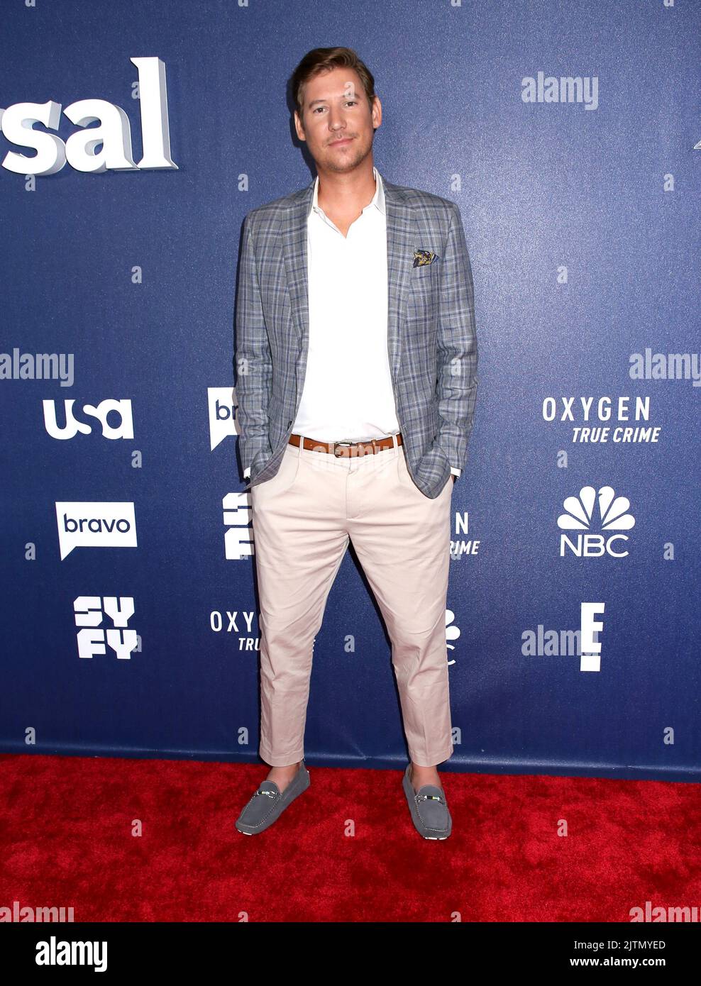 Austen Kroll attending the NBCUniversal 2022 Upfront held at The ...