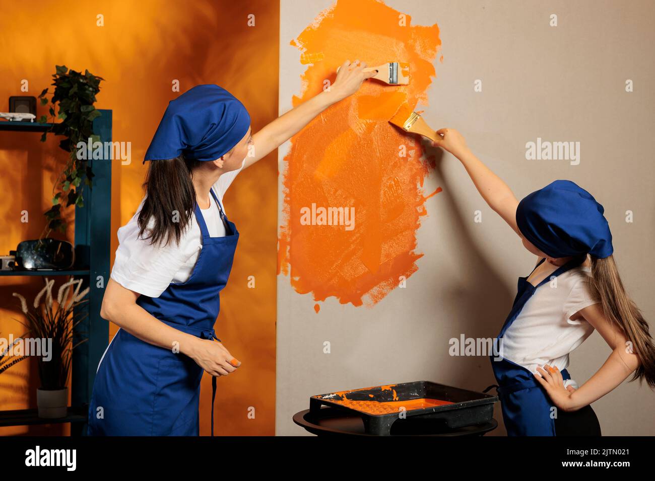 Someone Painting A Wall