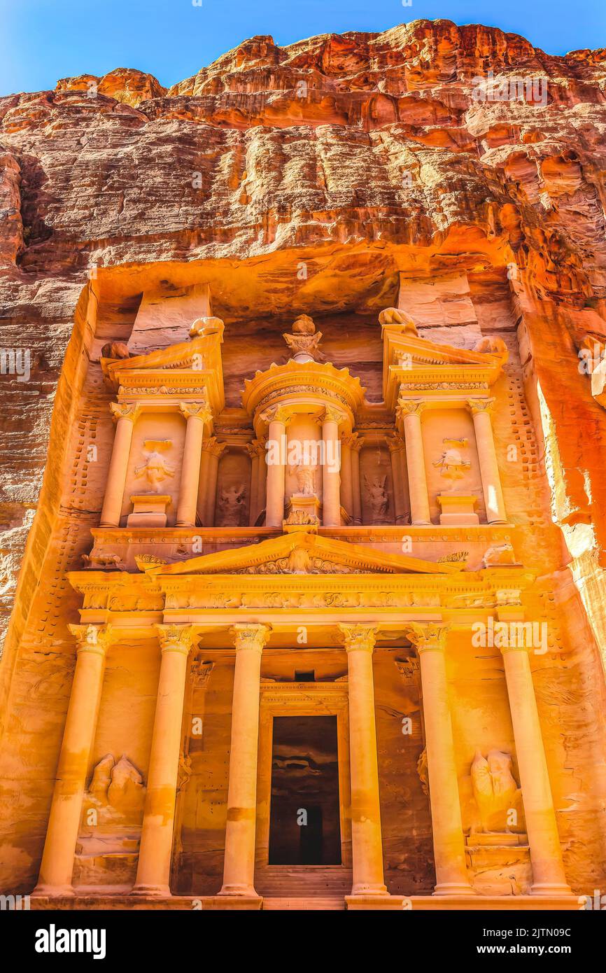 Yellow Golden Treasury Morning Petra Jordan Treasury built by Nabataens ...