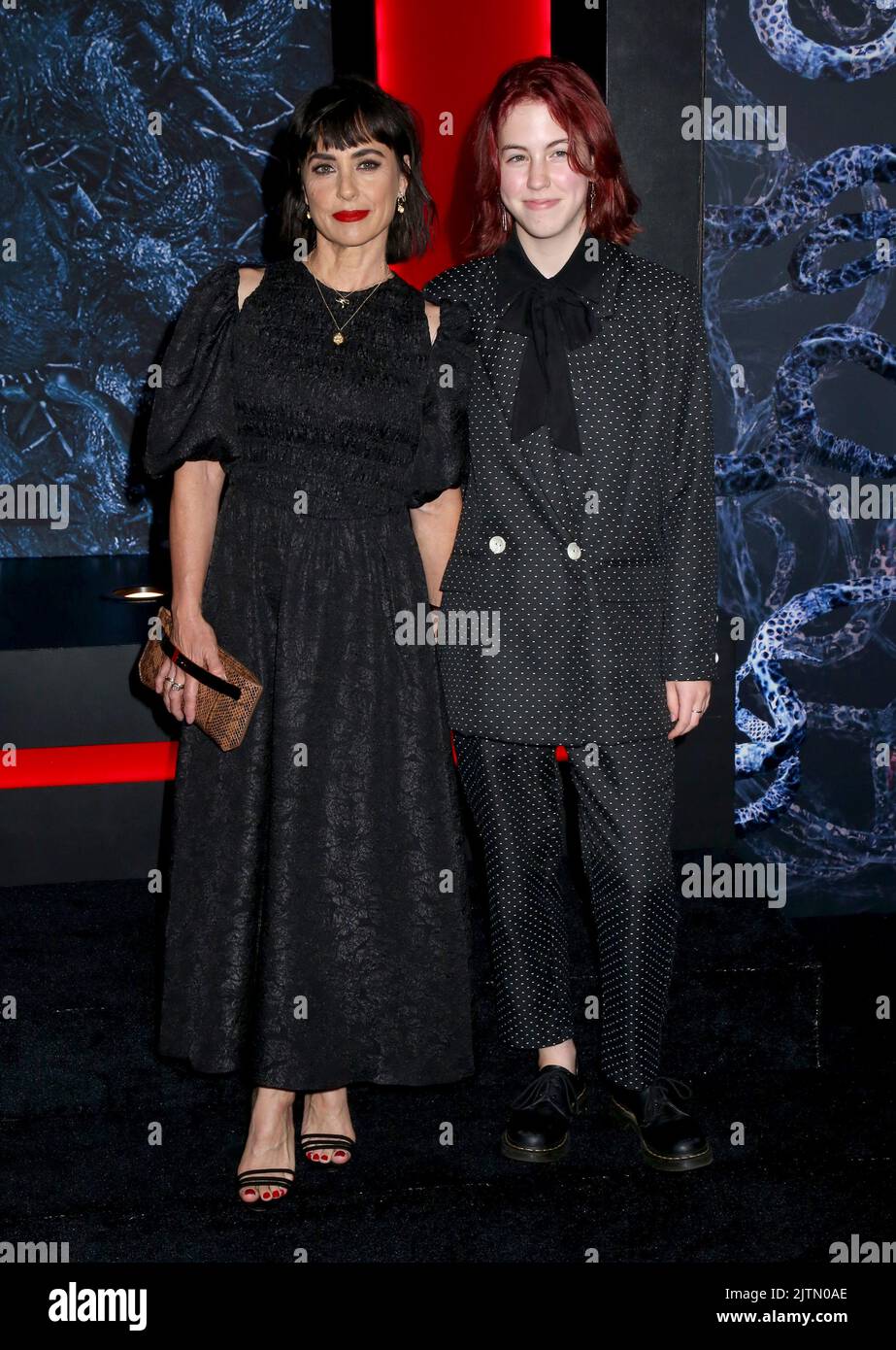 Constance Zimmer and daughter Colette Zoe Lamoureux attending the ...