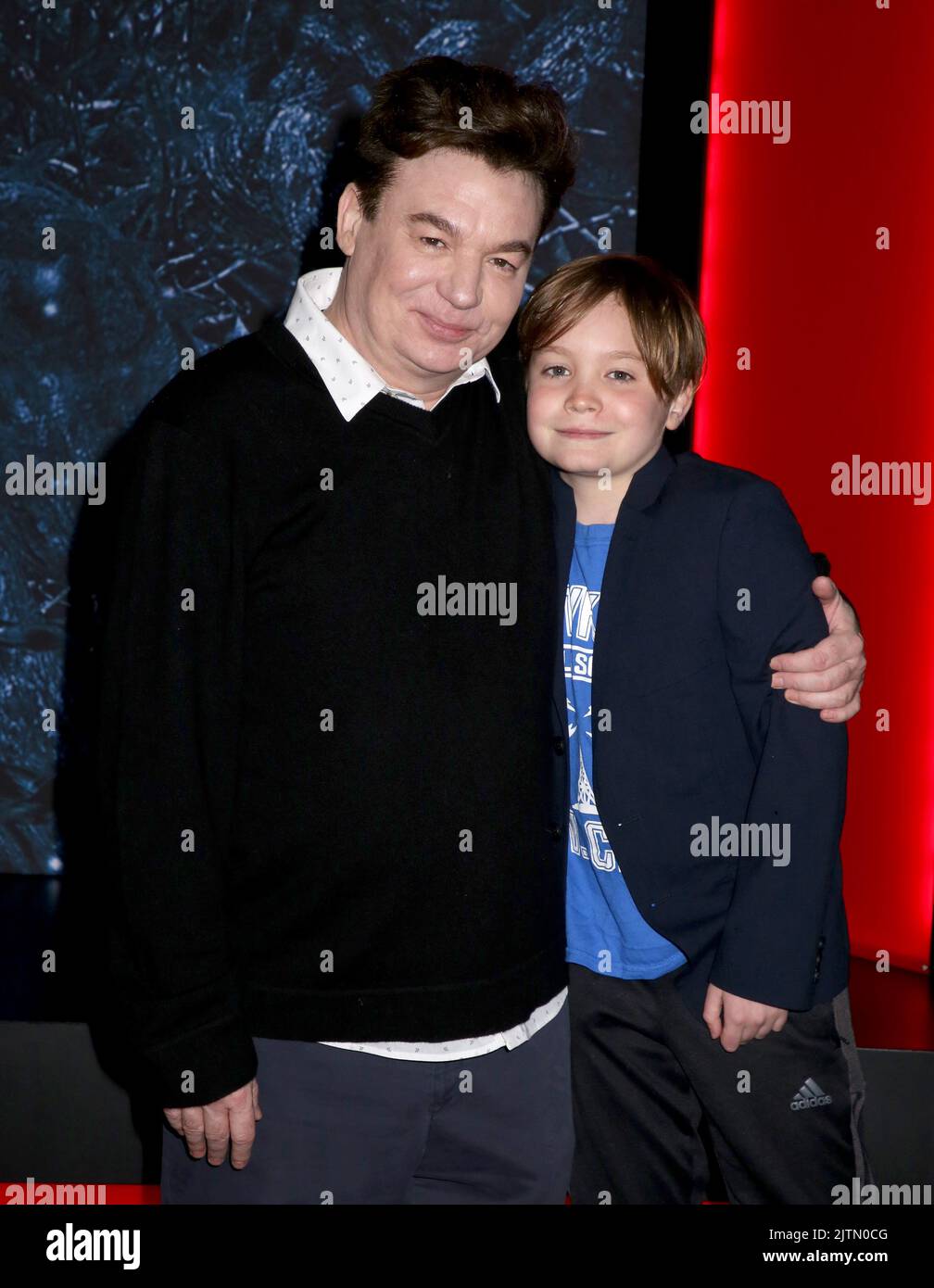 Mike Myers and son Spike Myers attending the 'Stranger Things' Season 4 ...