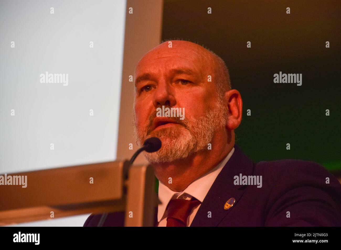 London, England, UK. 31st Aug, 2022. MICK WHELAN, General Secretary of ...