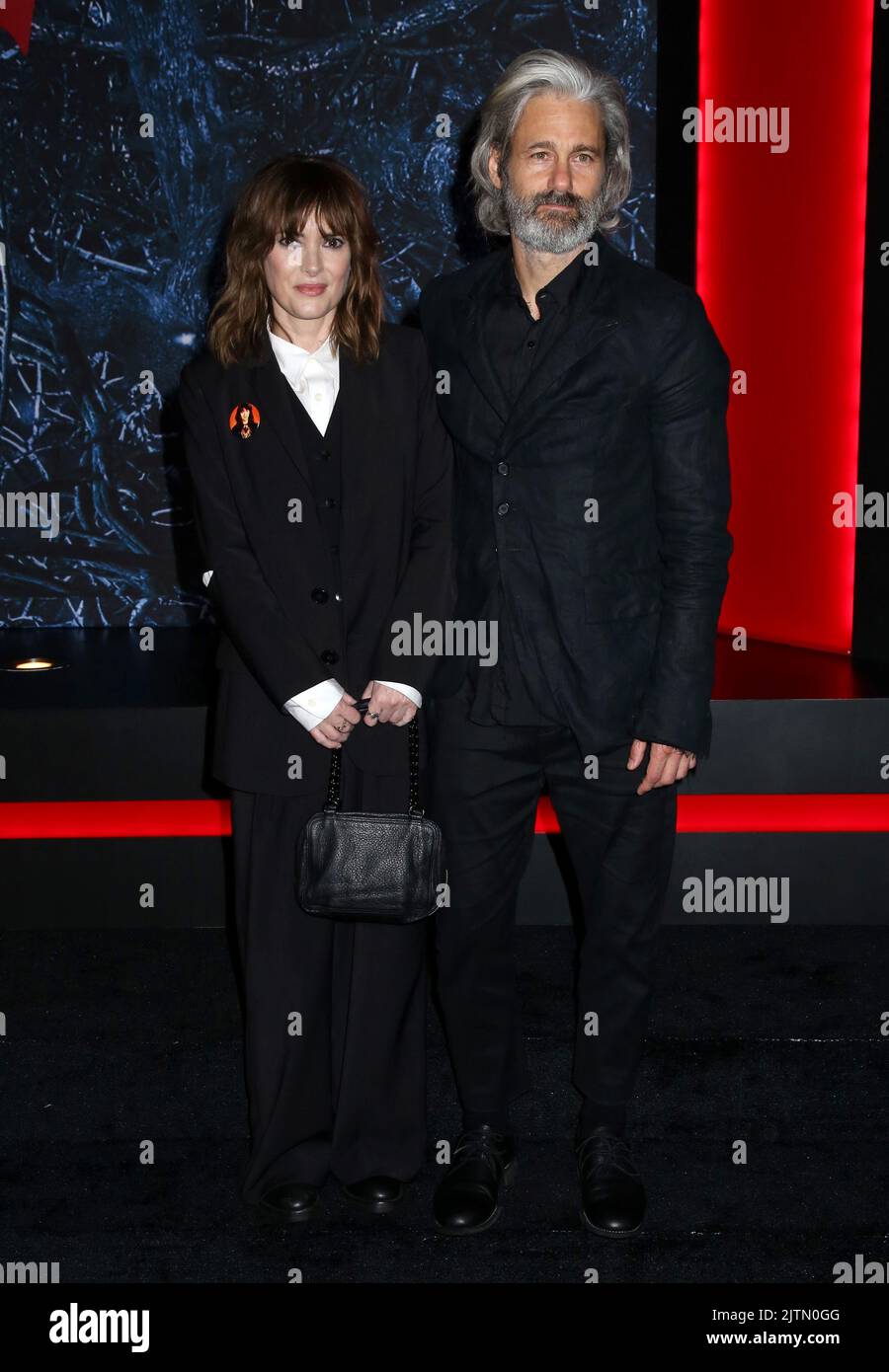 Winona Ryder and Scott Mackinlay Hahn attending the 'Stranger Things ...