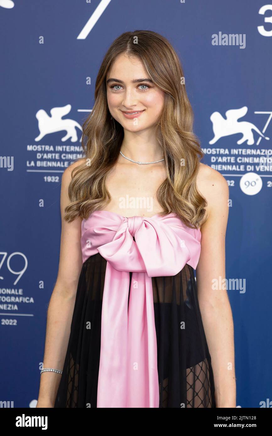 Venice, Italy, 31 August 2022. Raffey Cassidy poses at the photocall of ...