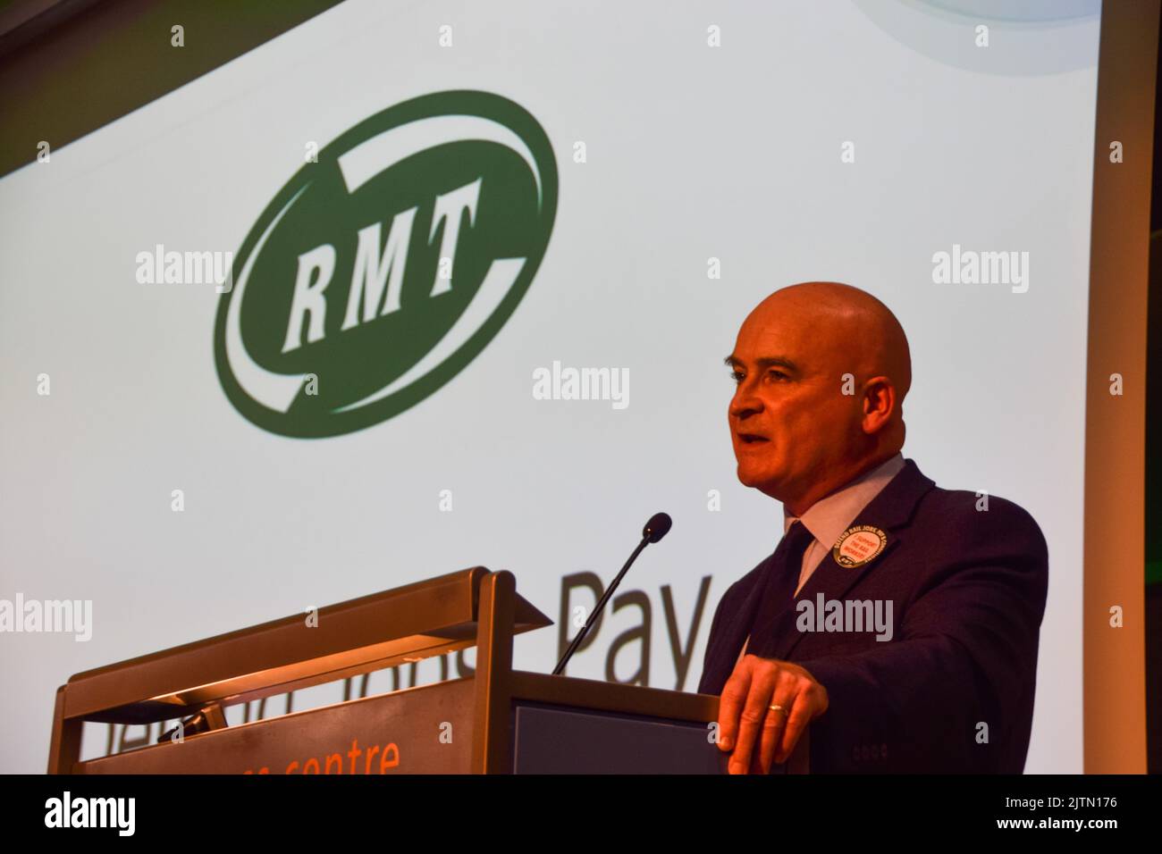London, England, UK. 31st Aug, 2022. MICK LYNCH, general secretary of ...
