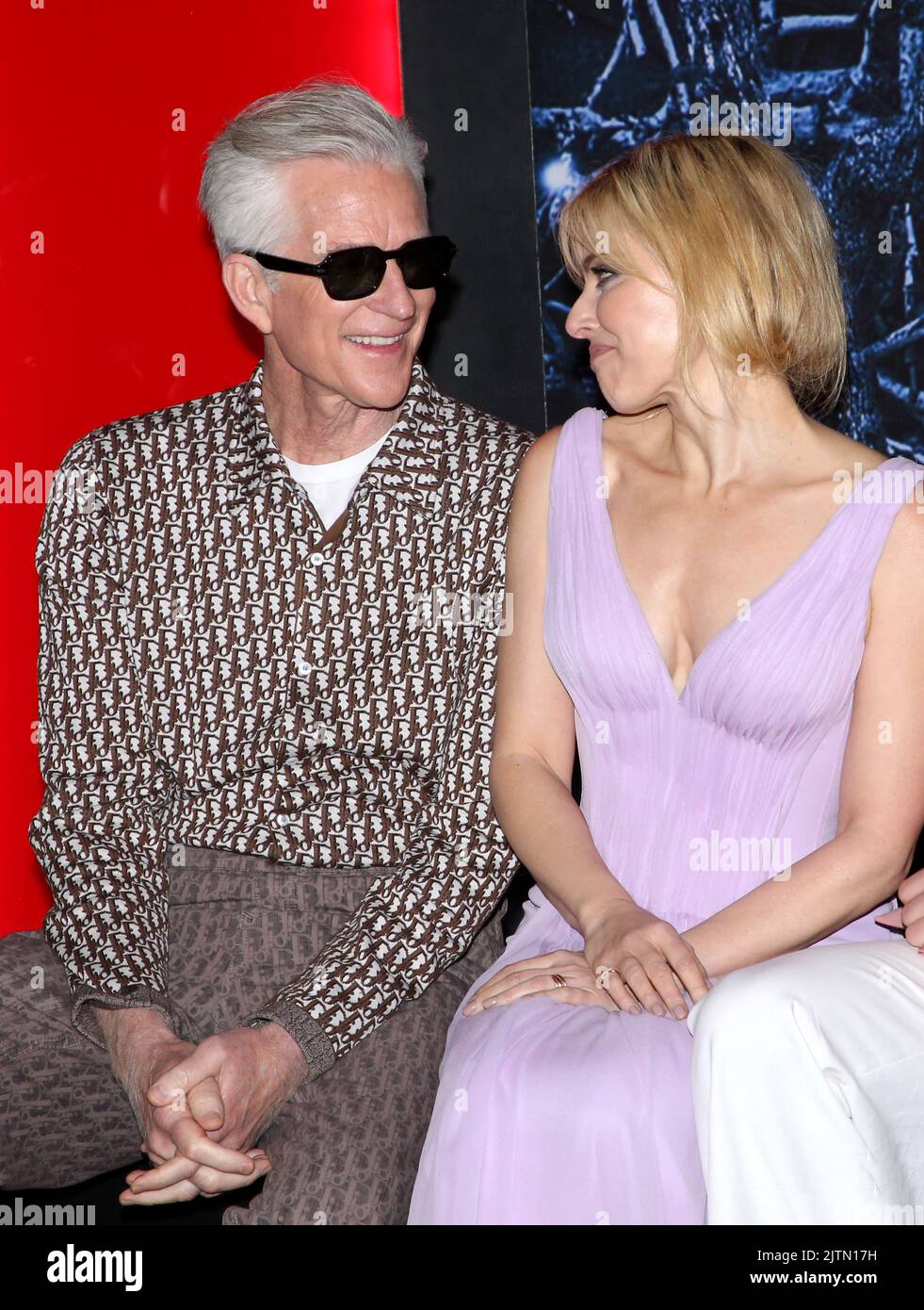 Matthew Modine and Cara Buono attending the 'Stranger Things' Season 4 ...