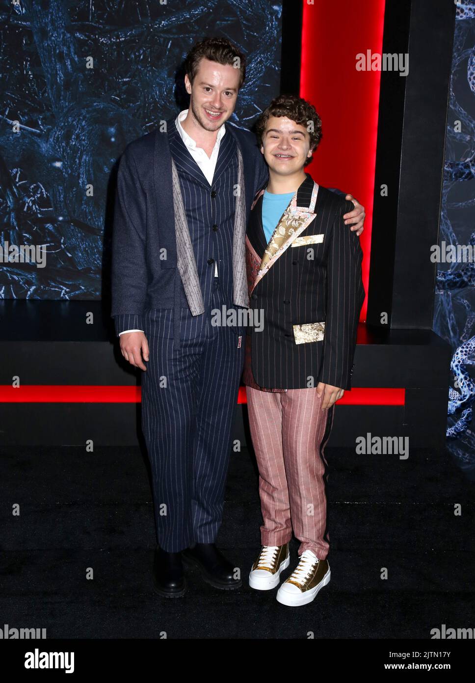 Joseph Quinn and Gaten Matarazzo attending the 'Stranger Things' Season ...