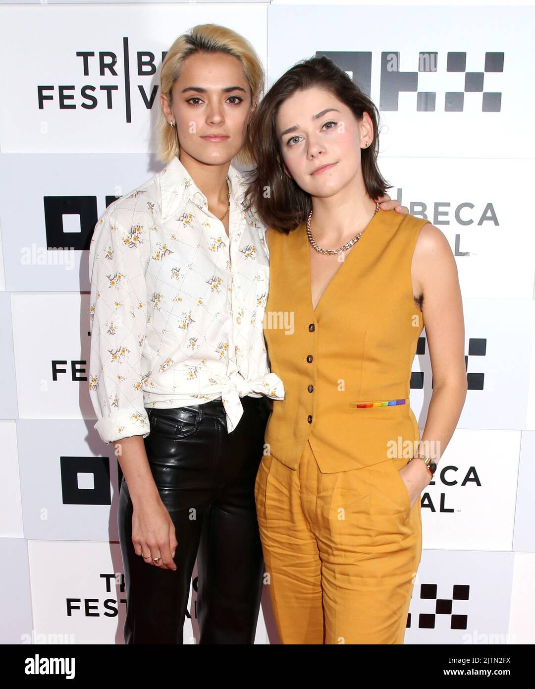 Molly Brown and girlfriend Alex Grace attending the Tribeca Film ...