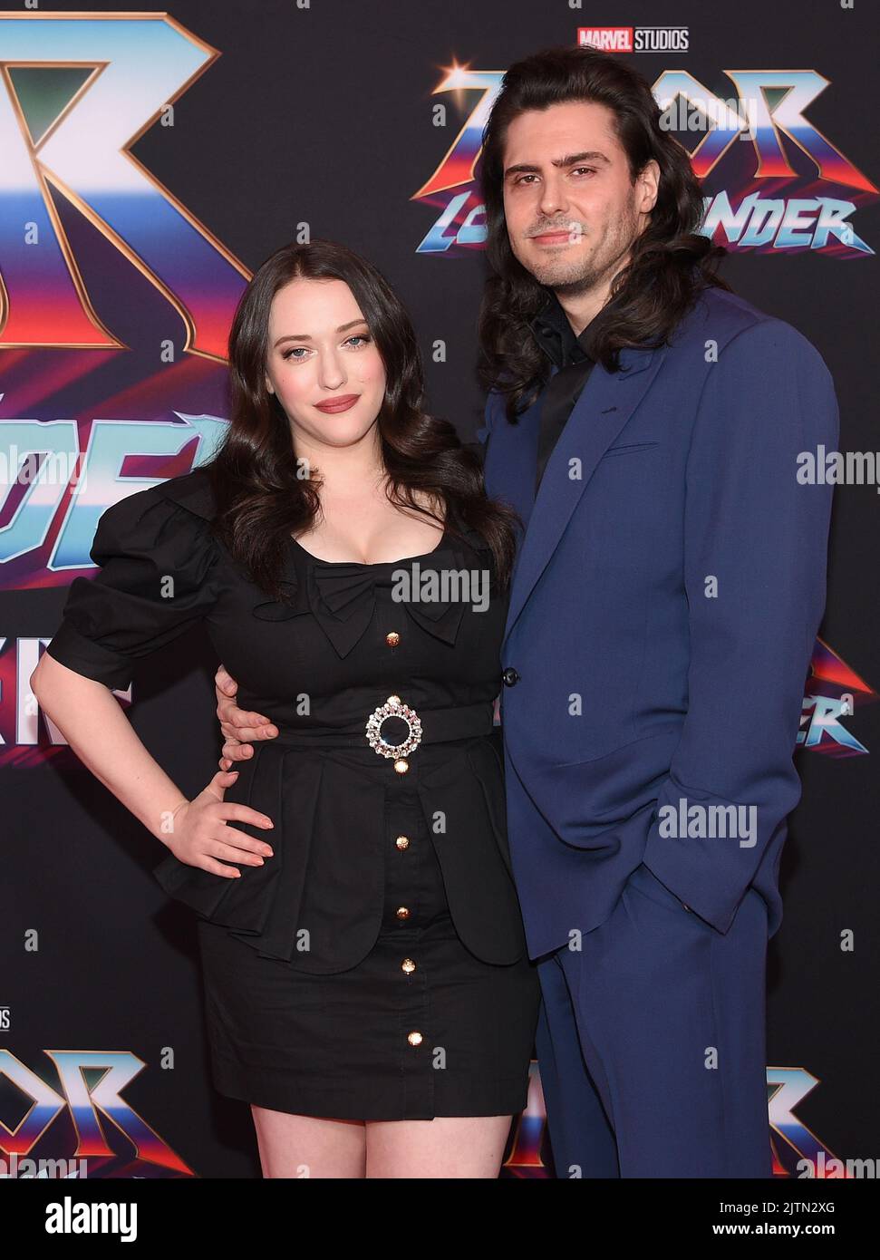 Kat Dennings and Andrew W.K. arriving to the ‘Thor: Love and Thunder ...