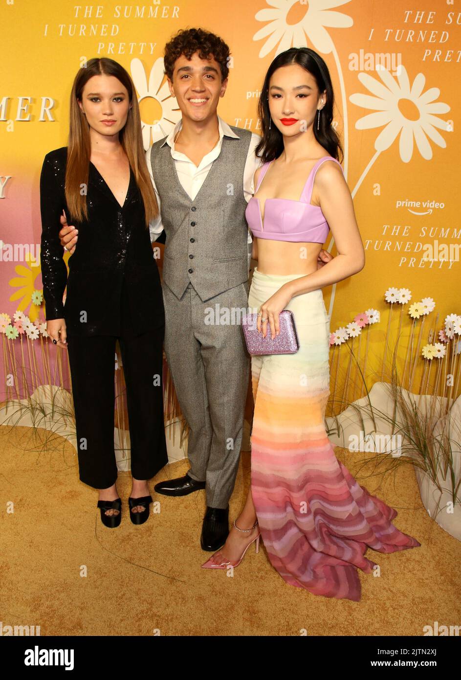 Rain Spencer, David Iacono and Minnie Mills attending 'The Summer I ...